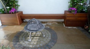 Islington Garden Design And Designer Modern Garden Curved Paving ...