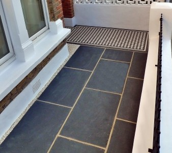 Mosaic Path Rail White Wall Front Garden Company Dulwich Peckham London ...