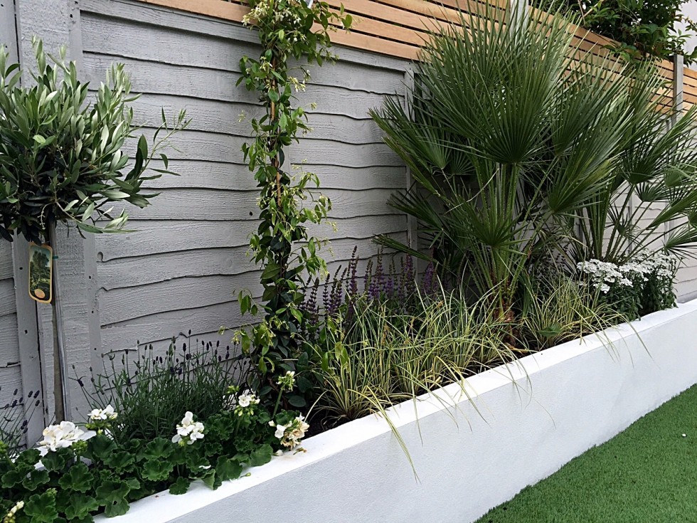 London artificial grass planting raised beds Clapham Wandsworth Balham ...